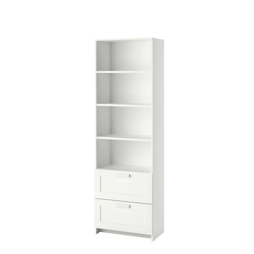 BRIMNES Bookcase, White, 23 5/8x74 3/4” | Betterday Guam