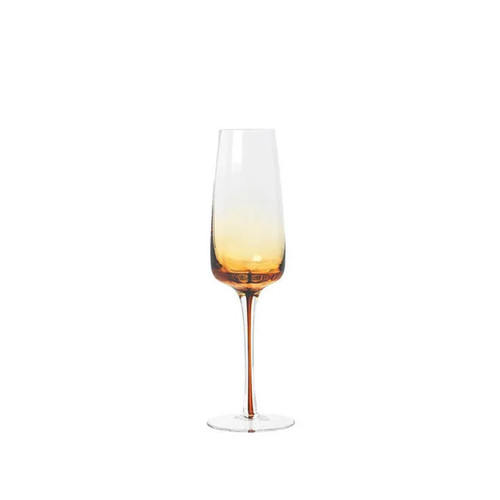 Amber Champagne Glass by Broste Copenhagen | & halt