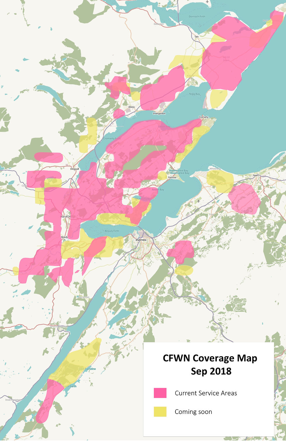 Cromarty Firth Wireless Broadband | Coverage Map