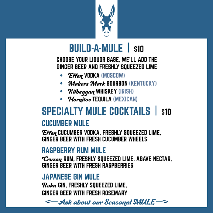 EATS + DRINKS | The Mule Bar