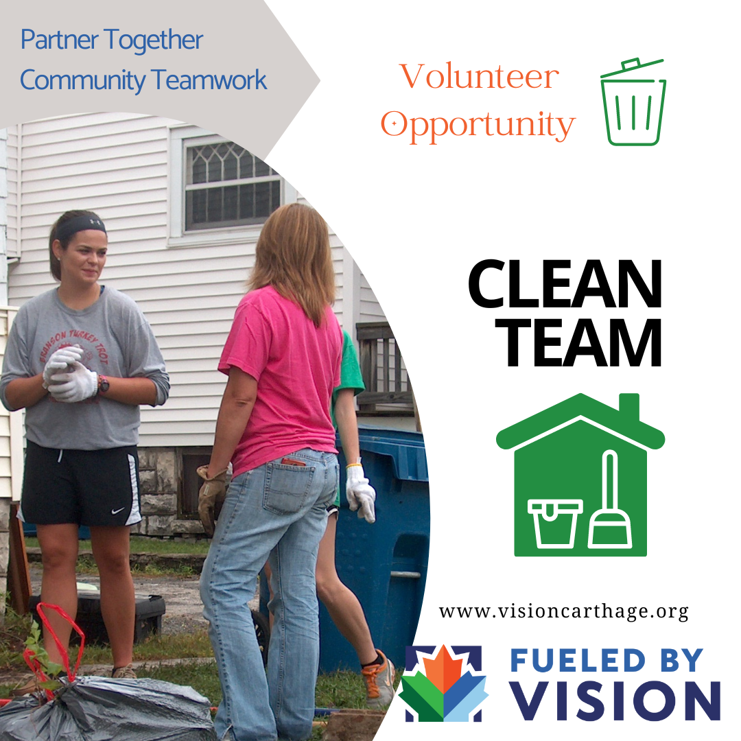 Clean Team, Volunteer Opportunity | Vision Carthage