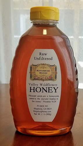 Valley Wildflower Honey 2 pound plastic | Kingsburg Honey
