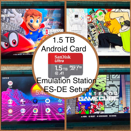 1.5 TB SD card Android ES-DE - for Odin 2, Retroid Pocket 4/5, RG406 ...