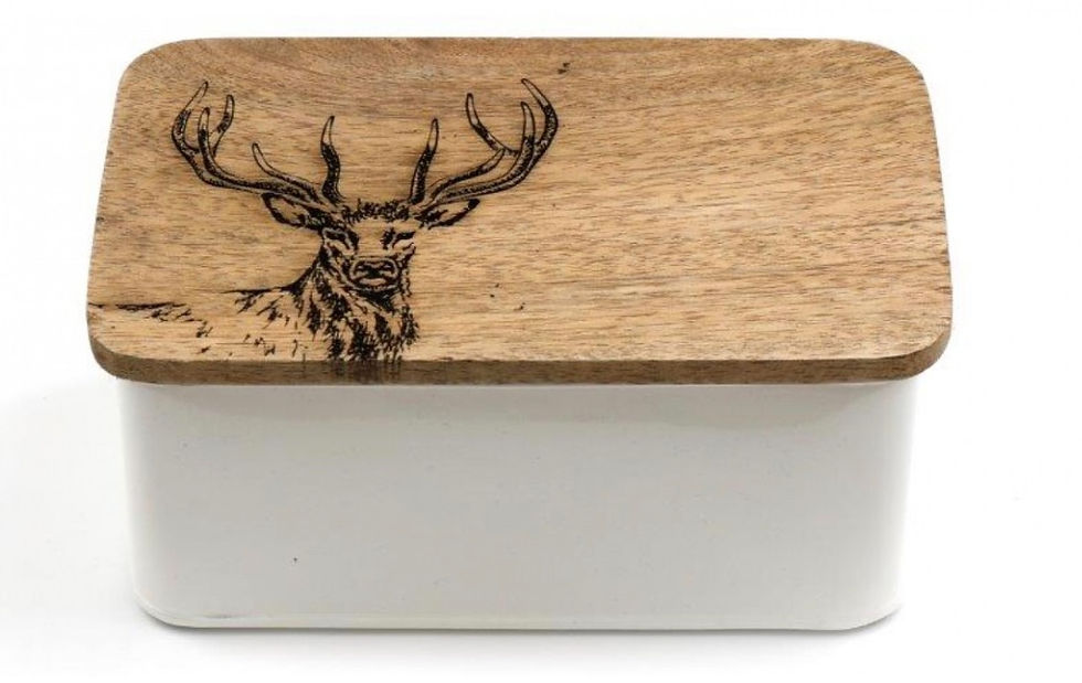 Stag Rectangular Storage Tin - large | Exmoor Pony Centre