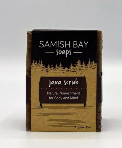 4-Ounce Java Scrub Soap | samishbaysoaps