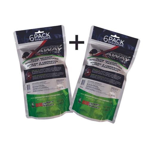2 x Rod the repellent: bag of 6 sachets | Rod le répulsif