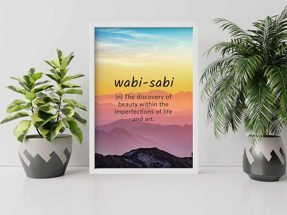 Wabi Sabi - Asthetic Poster With and Without Frame | The Project Quote