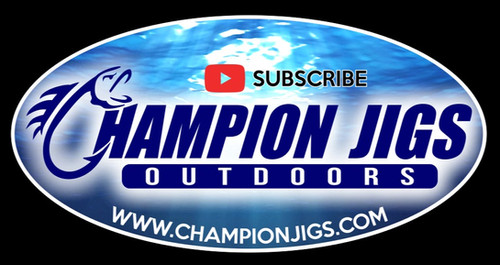 Champion Jigs Bluewater Decal - 3"x6" | Champion Jigs
