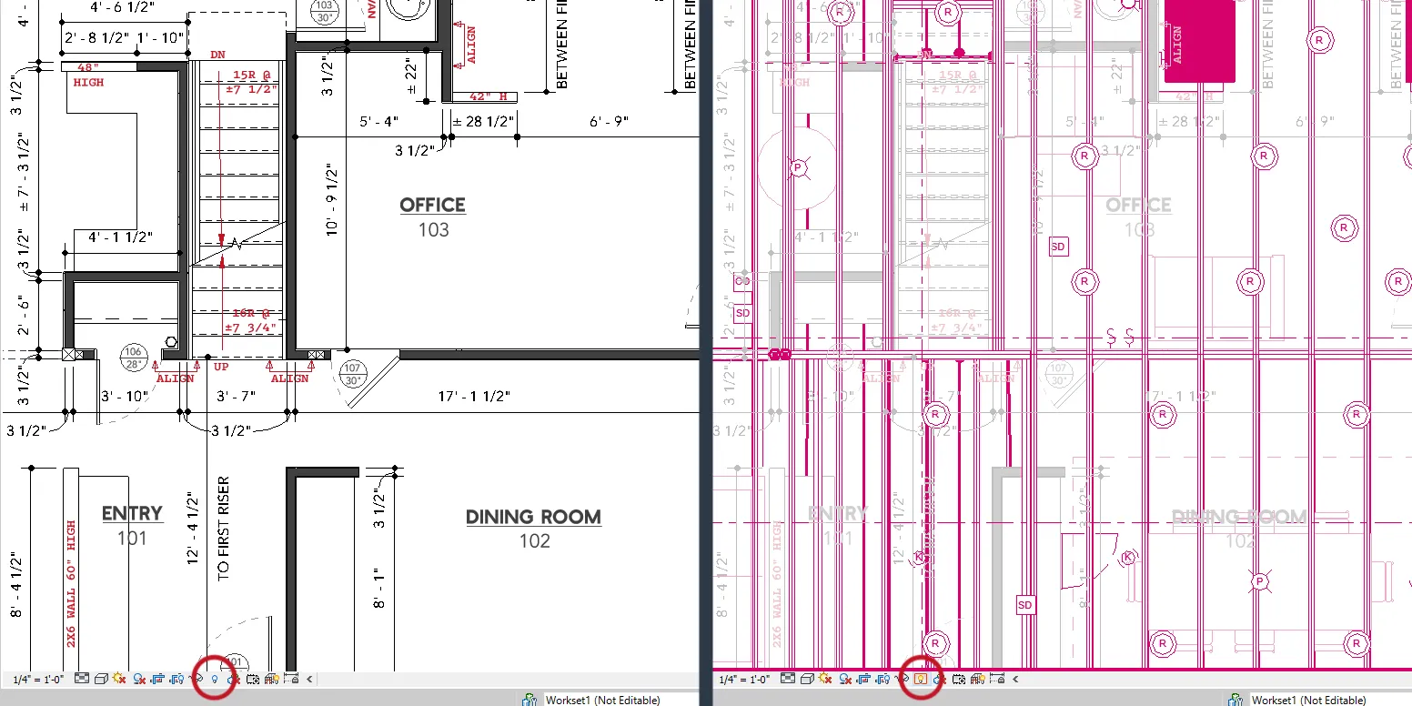 HOW TO REVEAL HIDDEN ELEMENTS IN REVIT