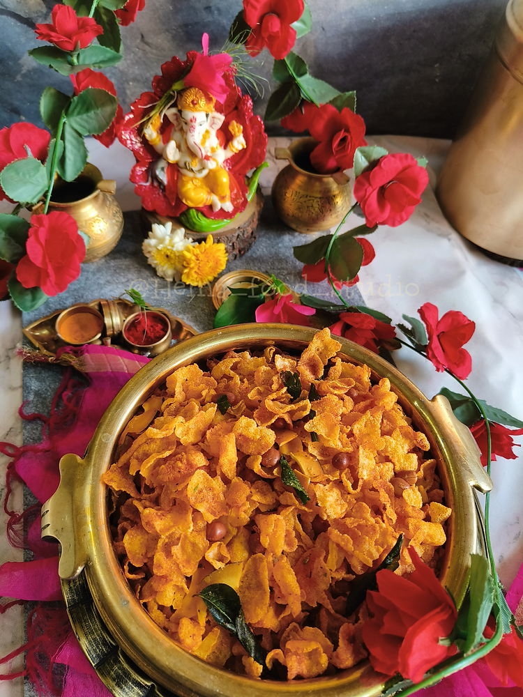 MAKAI CORNFLAKES CHIVDA (For Ganapati Bappa)