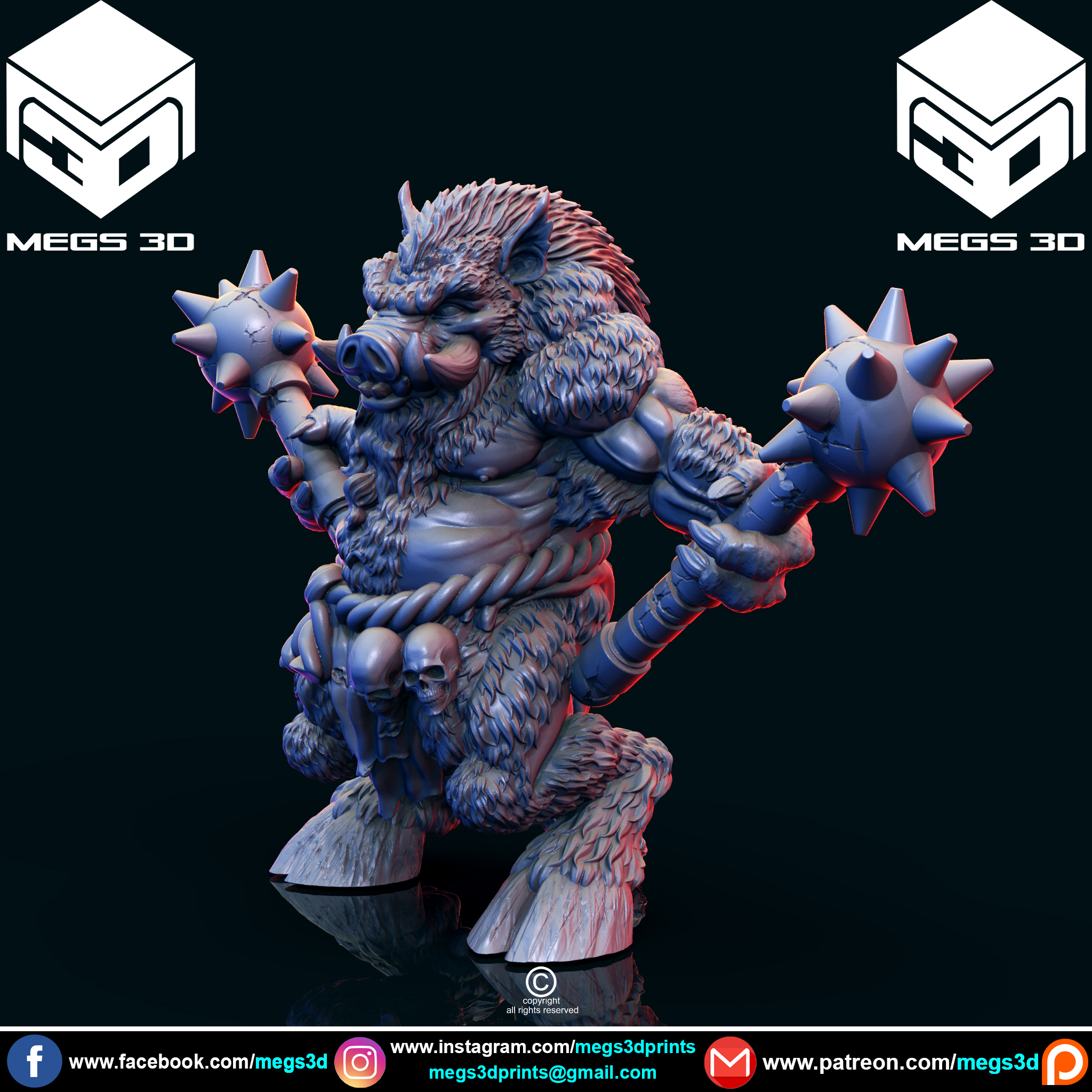 Toys & Games Miniature Toys Toys Wereboar 3D printed miniature etna.com.pe