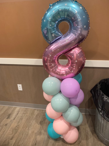 Mini number balloon- pastel colors | Jen