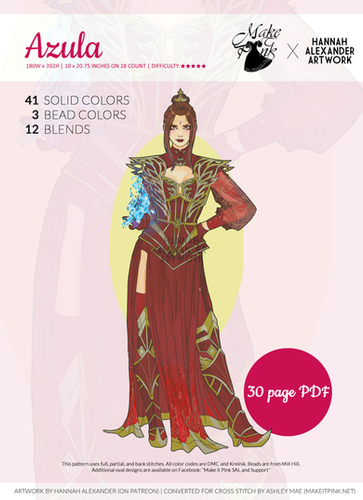 Azula in Art Nouveau from Hannah Alexander | Make it Pink