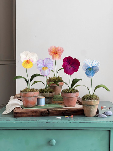 Paper Pansies | Blooms By Beam
