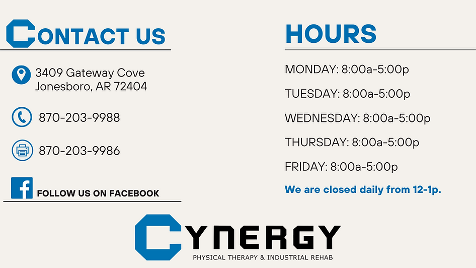 Cynergy Physical Therapy and Industrial Rehab | physical therapy clinic ...