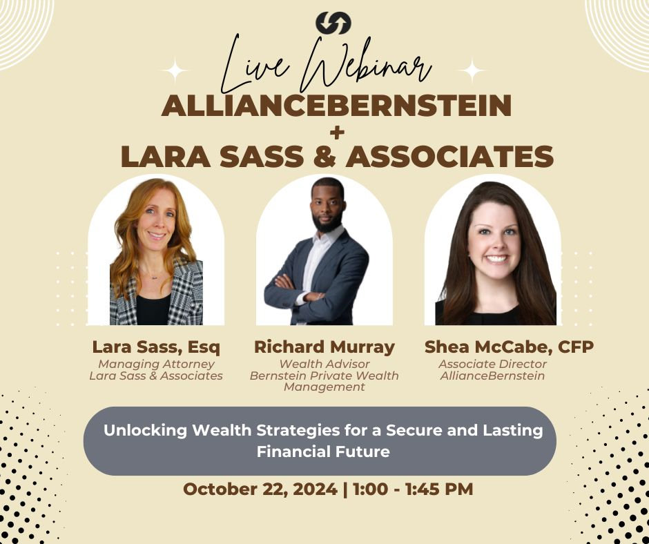 Reminder: Lara Sass is speaking at the AllianceBernstein Webinar