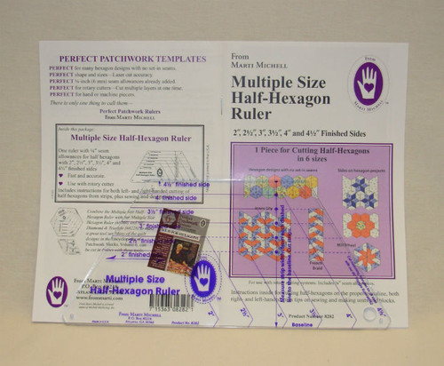 Marti Michell multiple size half – hexagon ruler | Arduinimacchinepercu