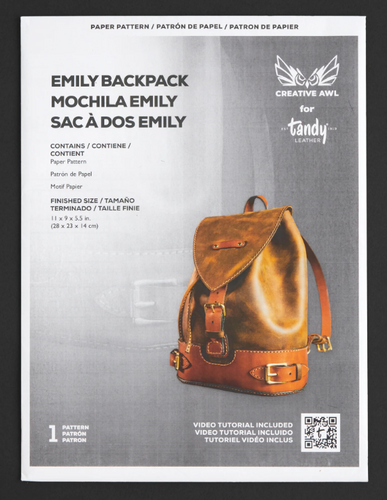 PATTERN (Paper) - Emily Bucket Style Backpack | The Leather Lady LLC