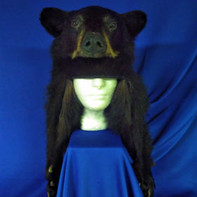 real bear head hat
