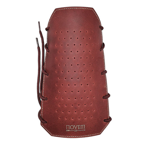 Red Leather Arm Guard | NOVEM