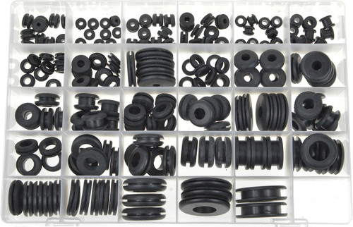 Swordfish 20040 - Master Black Rubber Grommet Assortment, [29 Sizes ...