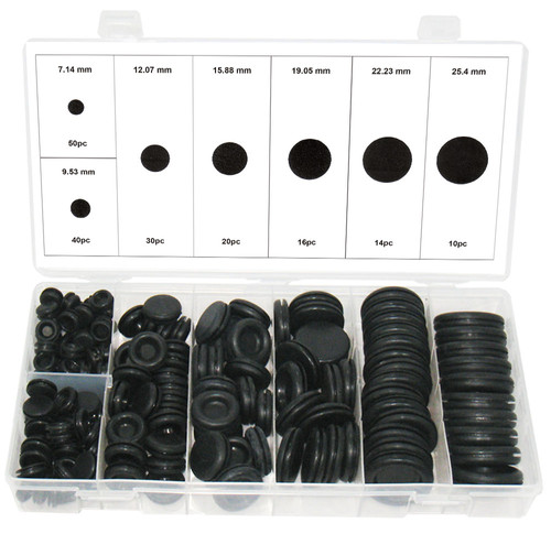 Swordfish 21100-180PC Closed Rubber Grommet Firewall Hole Plug ...