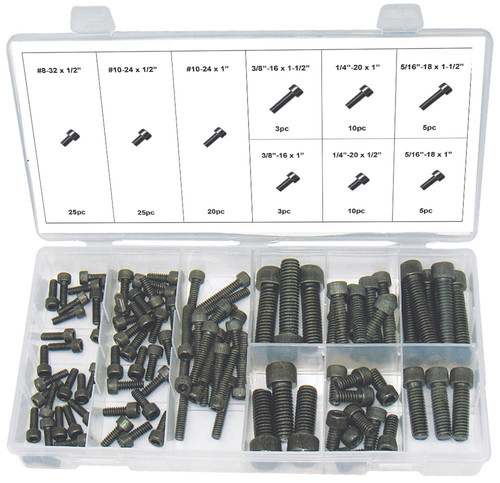 Swordfish 31410 - 106pc SAE/imperial Allen Socket Head Cap Set Screw ...