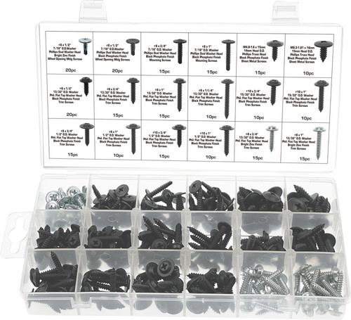 Swordfish 32750-Automotive Phillips Trim Screw Assortment, 225pc ...