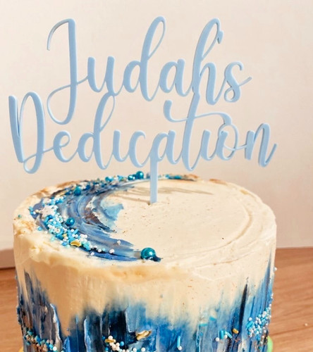 Dedication Cake Topper | Ivy + Birch