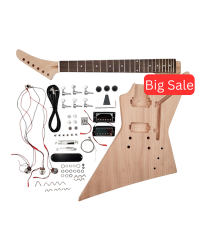DKE1958ADIY Electric Guitar DIY Kit, Complete No-Soldering, Mahogany ...