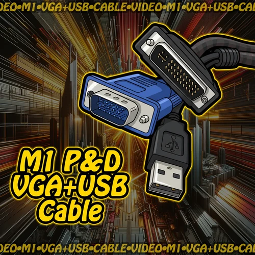 VGA+USB → M1 (P+D) Cable • Male → Male | Endless Cables