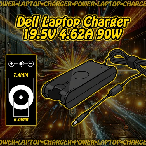 Dell 19.5V Laptop Charger • 90W Power Supply • 7.4mm x 5.0mm w/ Pin ...