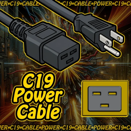 External Power Cord • C19 → NEMA 5-15P • 14AWG | Endless Cables