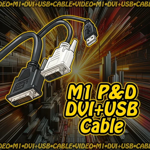 DVI + USB → M1 (P+D) Cable • Male → Male | Endless Cables