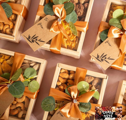 Luxurious Wooden Gift Box - 6 | Crazy Nuts & Snacks