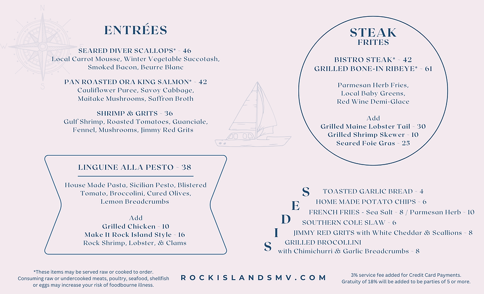 All Day Menu | Rock Island
