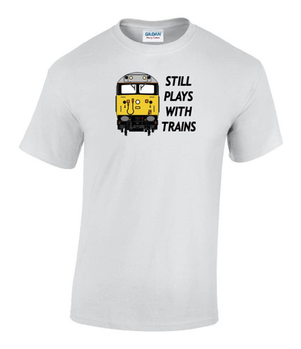 Still Plays With Trains Class 50 Printed T-Shirt | Fifty Fund Alliance