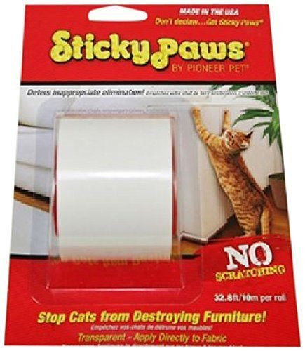 Sticky Paws on a Roll Stop Cats Destroying Furniture Anti Scratch ...