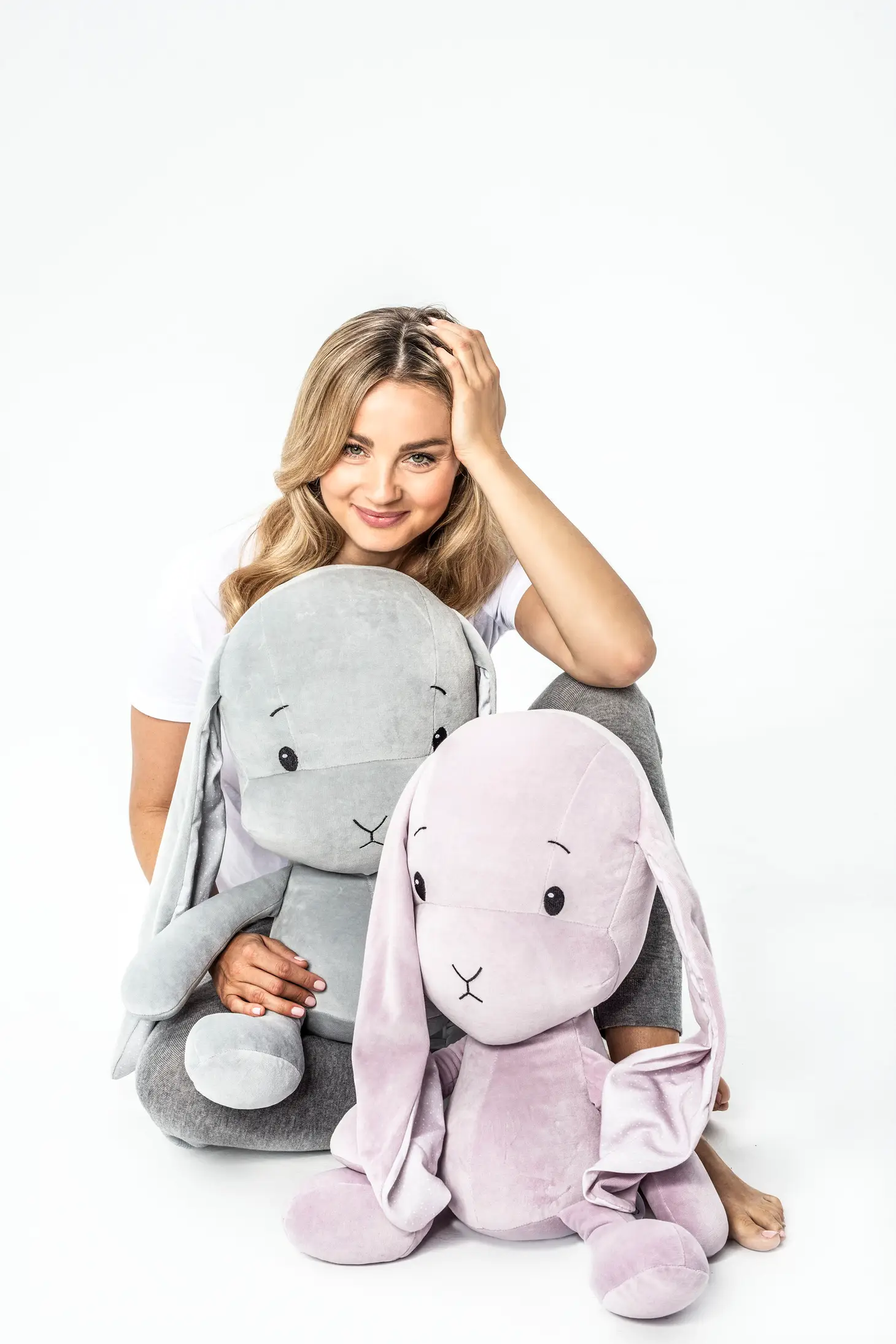 Bunny Effik (Small) - Blue, Gray Ears | Blueberry kids