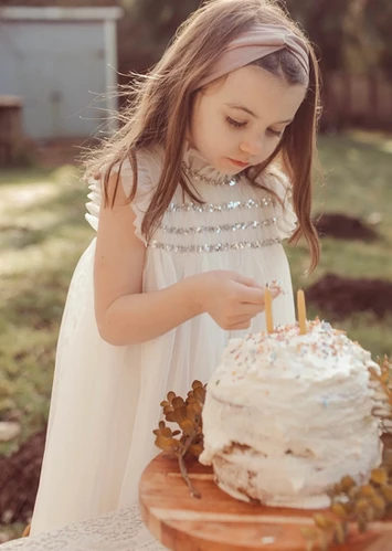 Le Petit Lapin - Scarlett | Organic Cotton Tulle Dress | Ivory ...