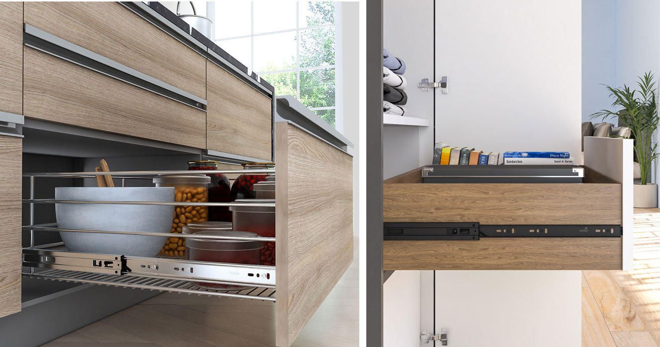 Hettich Introduces KA 4732 Telescopic Drawer Channel