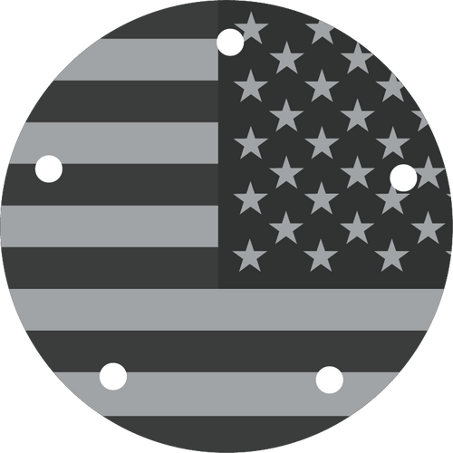 Black & Grey American Flag Points / Timing Cover | classic-layout