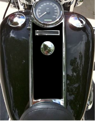 Solid Gloss Black Road King Console Dash Panel insert. Fits 08 to 23 ...