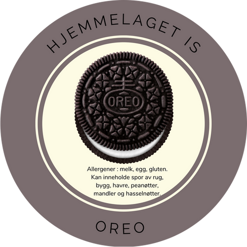 Oreo iskrem | Kjærlighets Catering