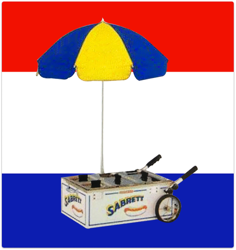 The Kings Mini Table Top Cart - Sabrett Graphic | hotdogking