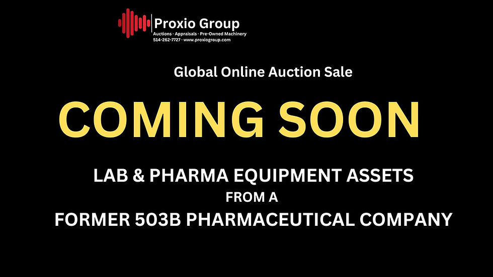 Internet Auctions | Pre-owned Machinery Sales | Proxio Group| Canada