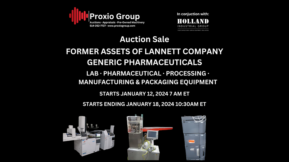 FORMER ASSETS OF A GENERIC PHARMACEUTICAL COMPANY | Proxio Group