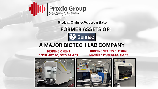 Internet Auctions | Pre-owned Machinery Sales | Proxio Group| Canada