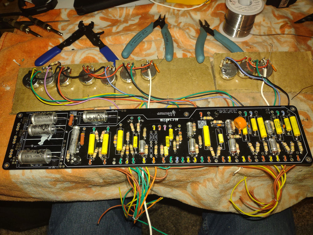 Just getting started on a Super Reverb | AA Electronics PCB