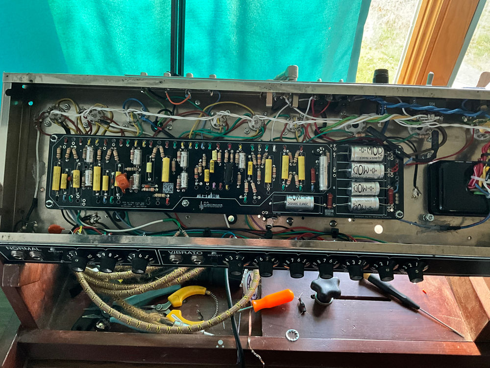 AB763 Super Reverb build, no trem | AA Electronics PCB